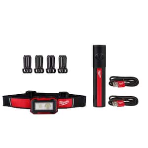 Milwaukee 450 Lumens Internal Rechargeable Magnetic Headlamp & Task ...