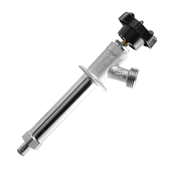 PLUMBFLEX 4 in. L Sillcock Frost Free Outdoor Faucet, with 1/2 in. PEX ...