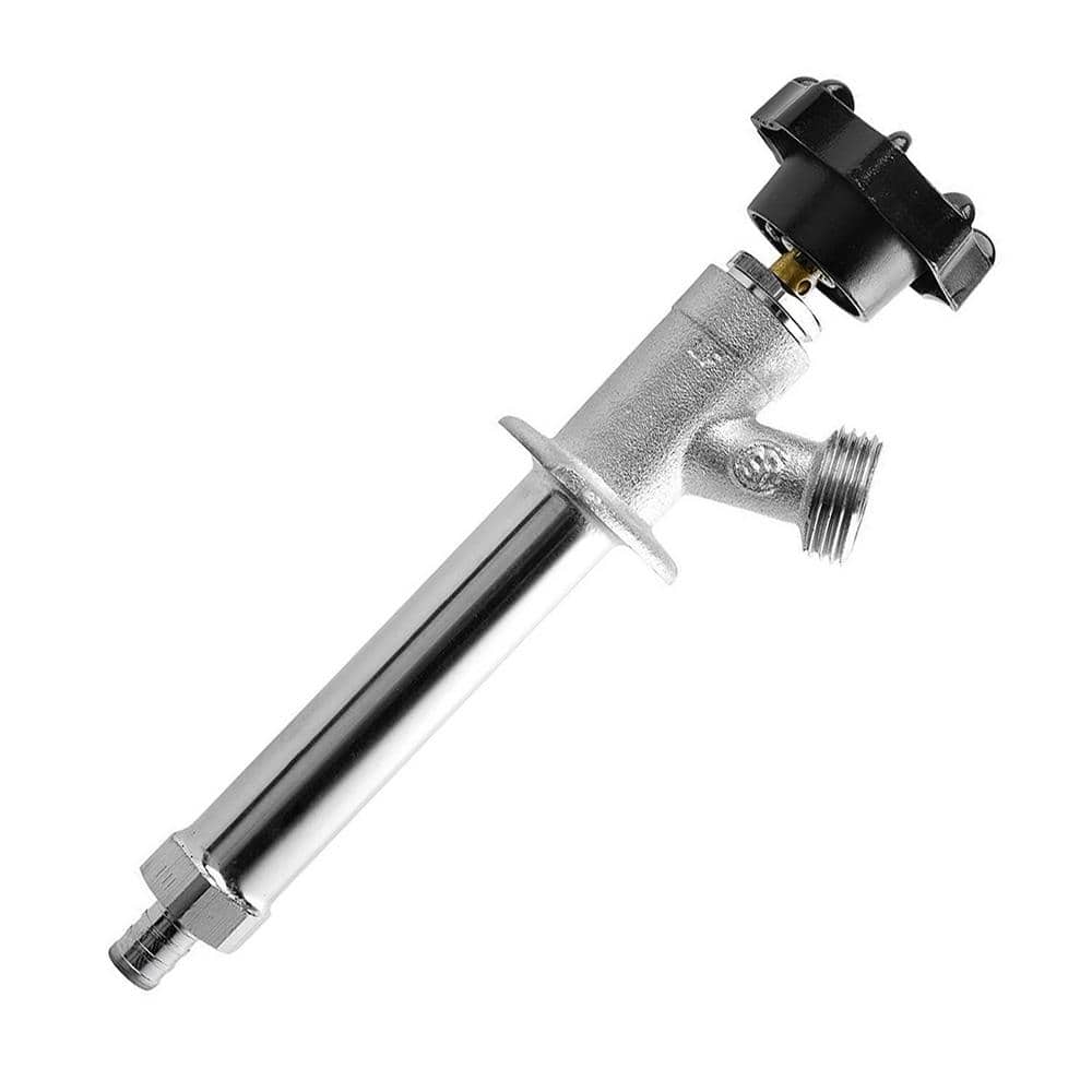 PLUMBFLEX 8 in. L Sillcock Frost Free Outdoor Faucet, with 1/2 in. PEX ...