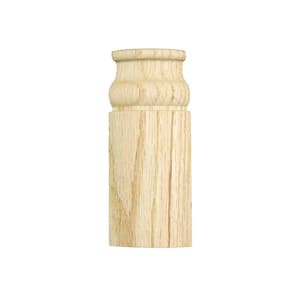 HOUSE OF FARA 3/8 in. x 3/8 in. x 3-1/4 in. Pine Wood Radius Baseboard ...