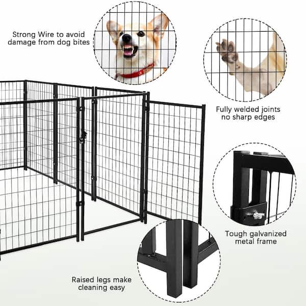 Behlen Complete Gray Magnum Kennel 5' X 10'