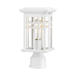 LUTEC Coastal Old Saybrook 1-Light Outdoor White Post Light 7140403331 ...