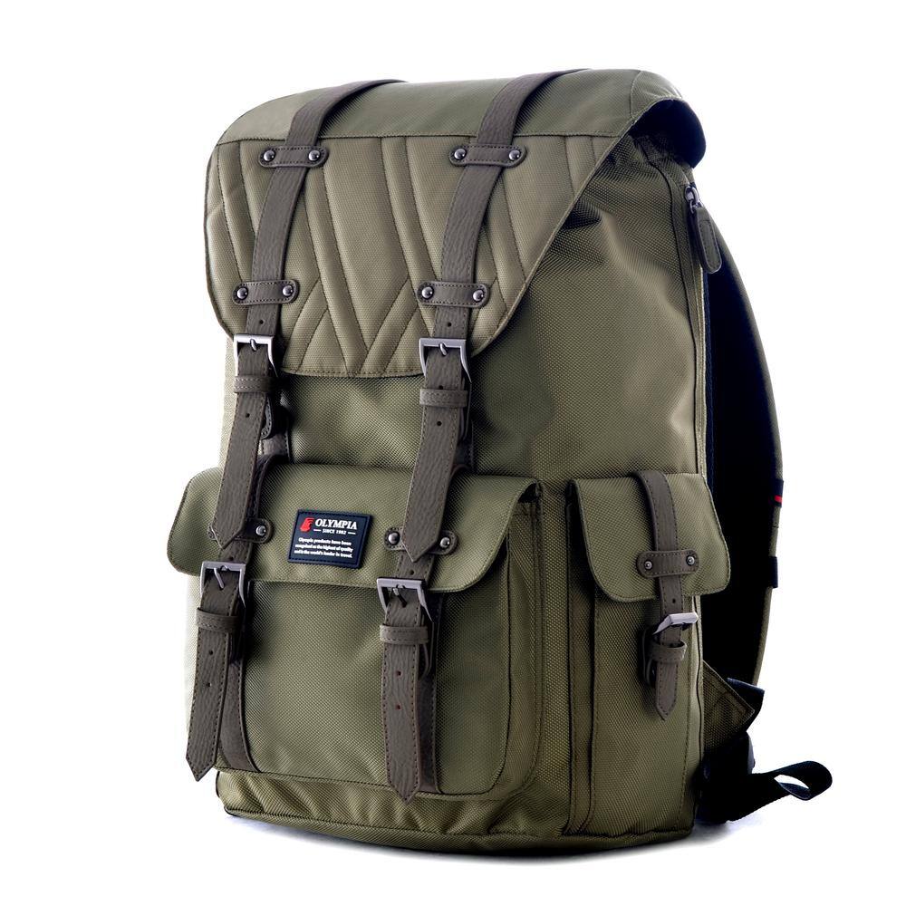 Olympia USA HOPKINS 18 in. Olive Backpack BP-5006-OV - The Home Depot