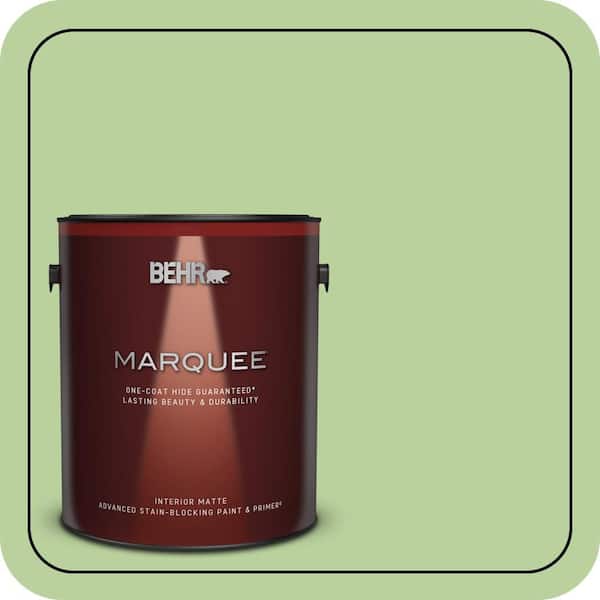 BEHR MARQUEE 1 gal. #P380-4 Four Leaf Clover Matte Interior Paint ...