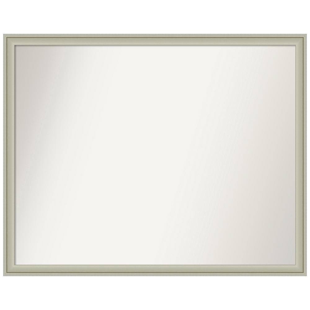 Amanti Art Florence Silver 29.75 in. x 23.75 in. Non-Beveled Casual ...