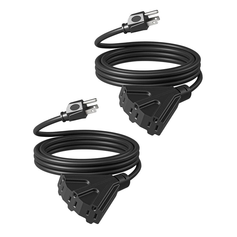 DEWENWILS 10 ft. 16/3 Heavy Duty SJTW Indoor/Outdoor Extension Cord ...