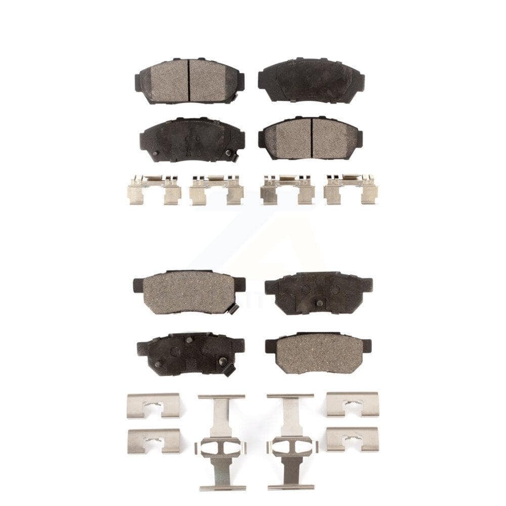 TEC Front Rear Ceramic Brake Pads Kit For Acura Integra Honda Civic KTC ...