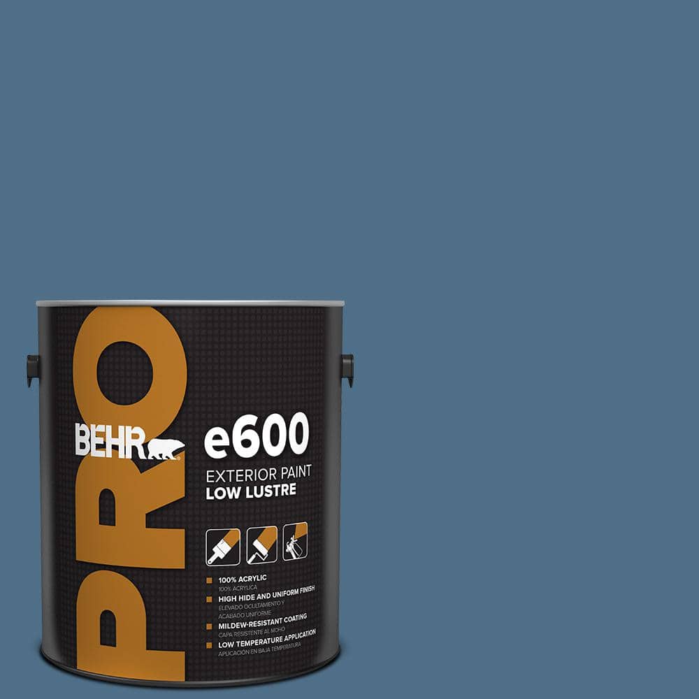 BEHR PRO 1 gal. #570D-6 Neptune Blue Low Luster Exterior Paint PR62301 ...