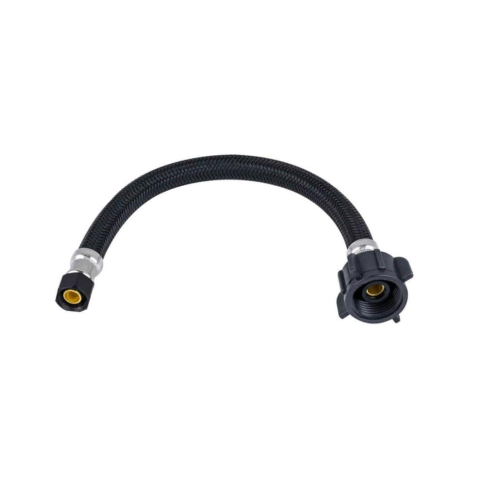 BrassCraft 3/8 in. Compression x 7/8 in. Ballcock Nut x 12 in. Matte ...