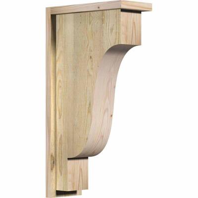 Ekena Millwork 6 in. x 14 in. x 26 in. Douglas Fir Carmel Rough Sawn ...