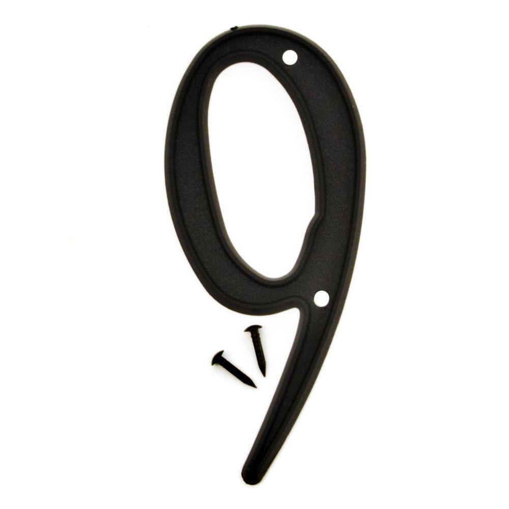 HY-KO 4 in. Plastic 3-D Number 9 PN-29/9 - The Home Depot
