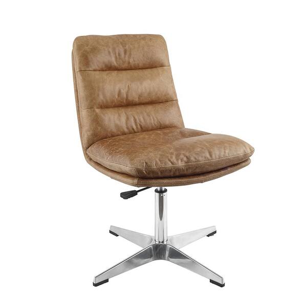 Art Leon Top Leather Mid-Century Modern Brown Genuine Leather Home ...