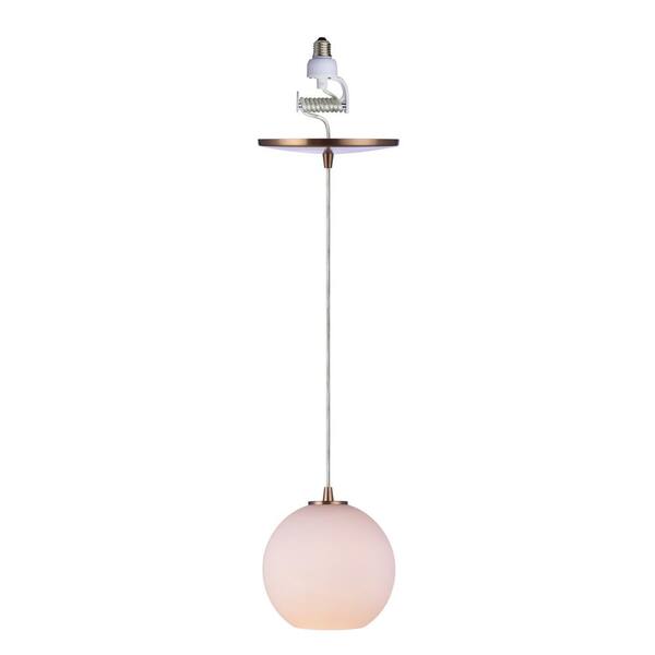 Brass Light Conversion Kit Glass Cone Pendant Light With Brass Finish