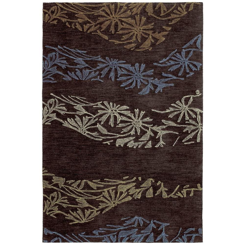 Kaleen Inspire Accolade Chocolate 9 ft. x 12 ft. Area Rug 6401-40-912 - The Home Depot