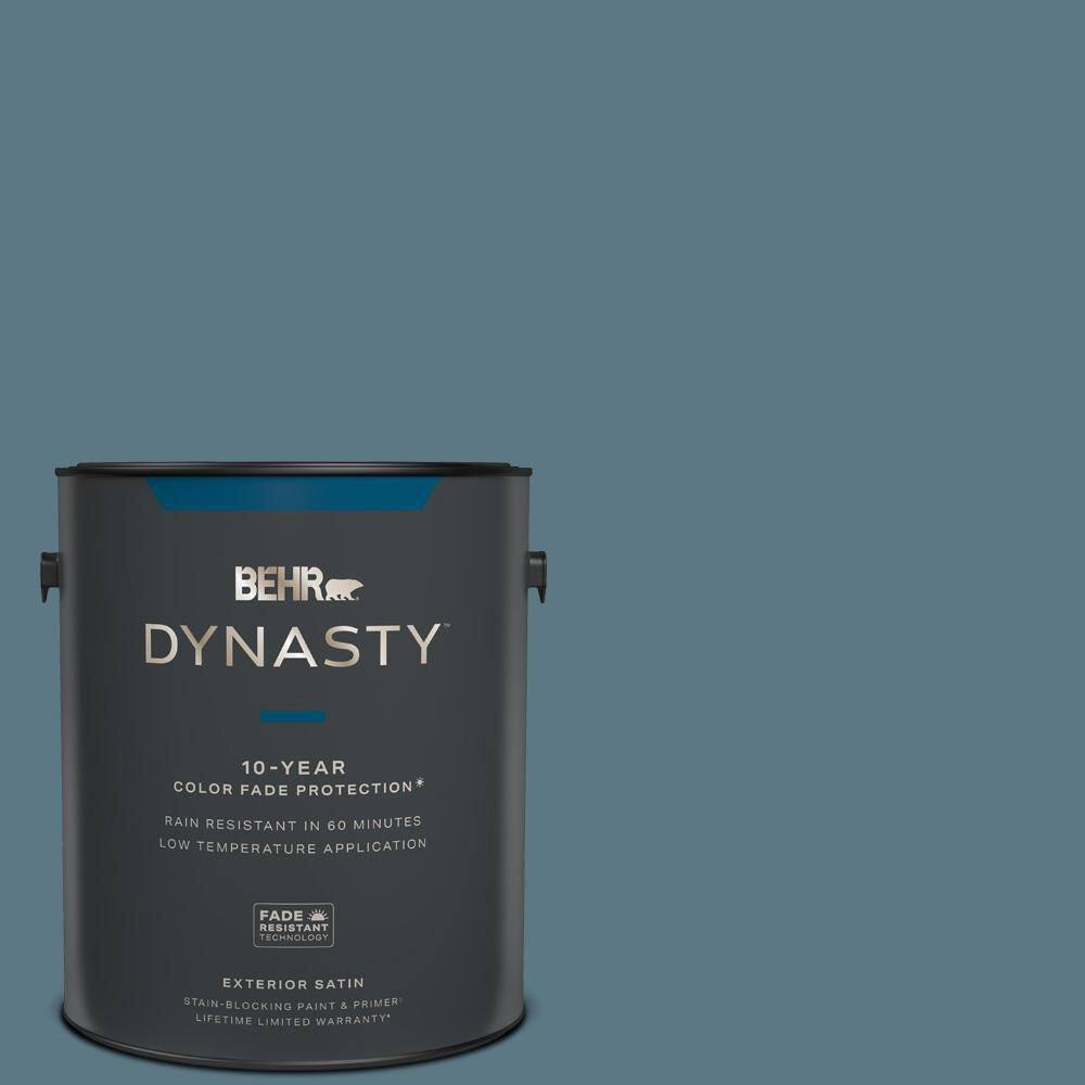 BEHR DYNASTY 1 gal. #PPU13-03 Catalina Coast Satin Enamel Exterior ...