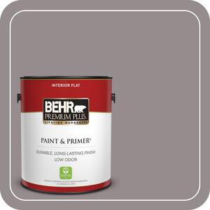 BEHR PREMIUM PLUS 1 gal. #T18-03 Graylac Satin Enamel Low Odor Interior ...