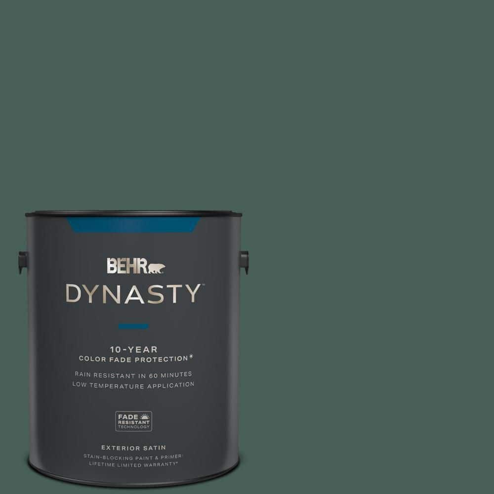 BEHR DYNASTY 1 gal. #M440-7 Rainforest Satin Enamel Exterior Stain ...