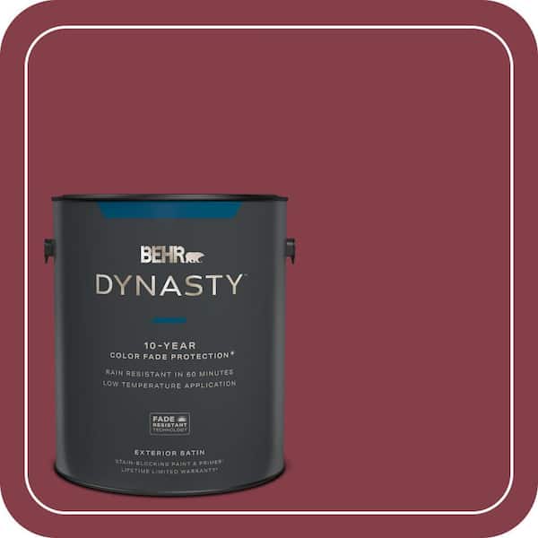 BEHR DYNASTY 1 gal. #S-H-120 Antique Ruby Satin Enamel Exterior Stain ...