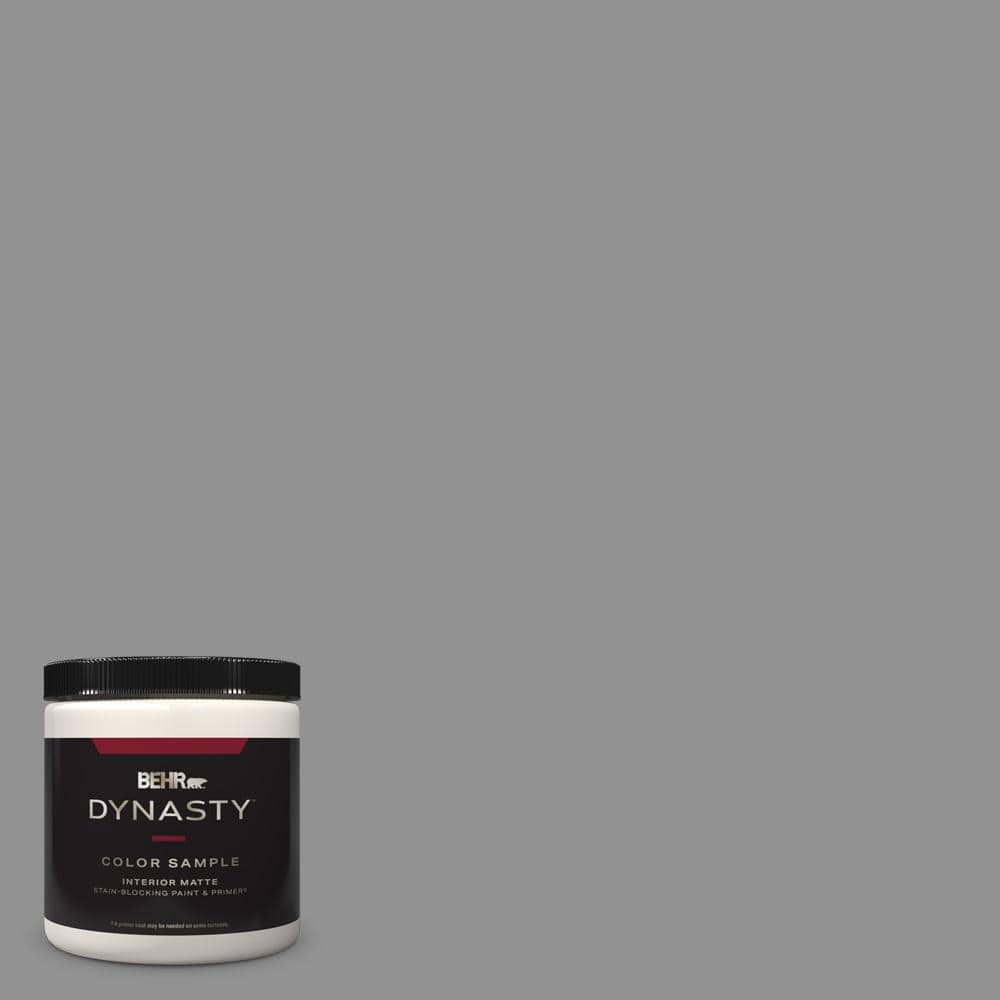 BEHR DYNASTY 8 oz. #N520-4 Cool Ashes One-Coat Hide Matte Stain ...