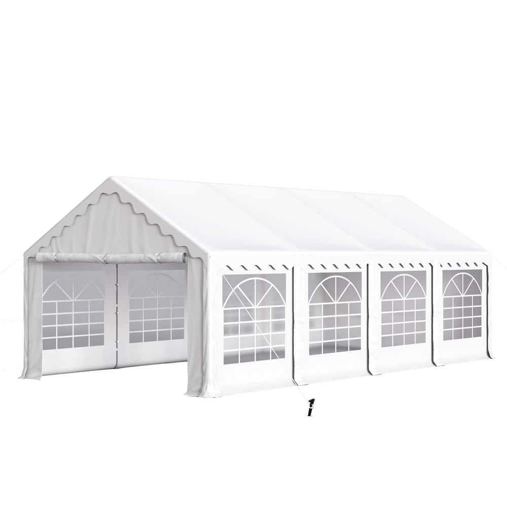 PHI VILLA 12 ft. x 26 ft. Large Outdoor Canopy Wedding Party Tent in ...