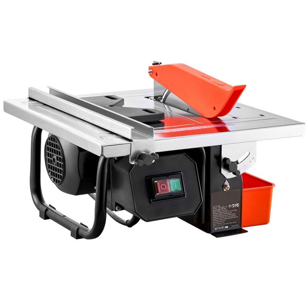 SKYSHALO Wet Tile Saw, 4-Amps 7 in. 65 MN Corded Wet Tile Saw, 3500 RPM ...