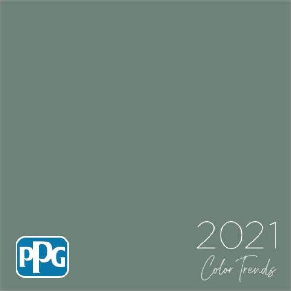 PPG UltraLast 5 gal. #PPG1136-6 Dwarf Spruce Eggshell Interior Paint ...