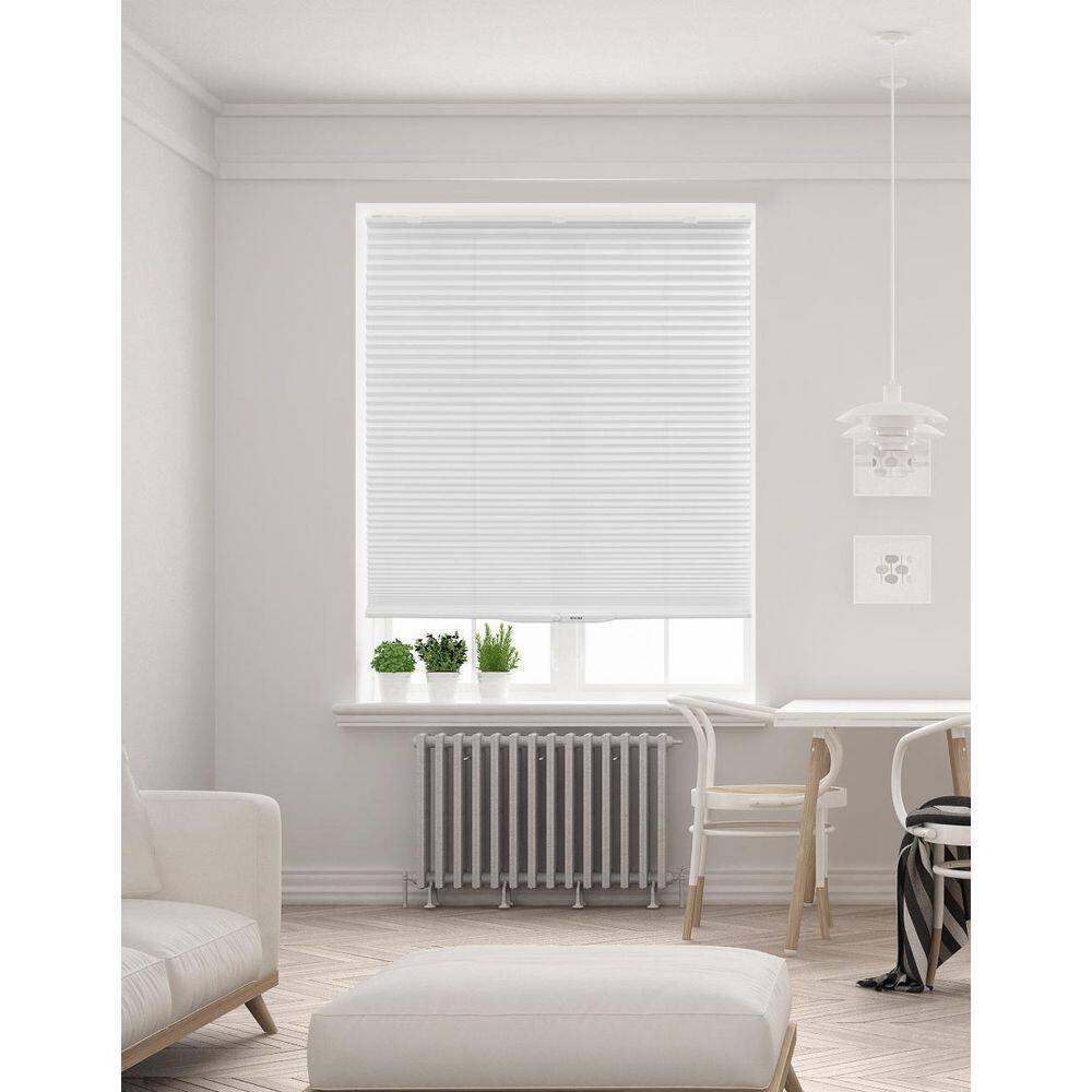 Buy DIY White Cordless Light Filtering Polyester Honeycomb Cellular ...