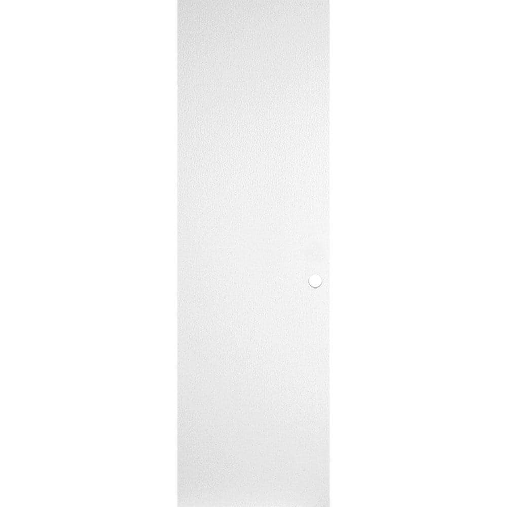 Masonite 24 in. x 80 in. No Panel Primed Smooth Flush Hardboard Hollow ...