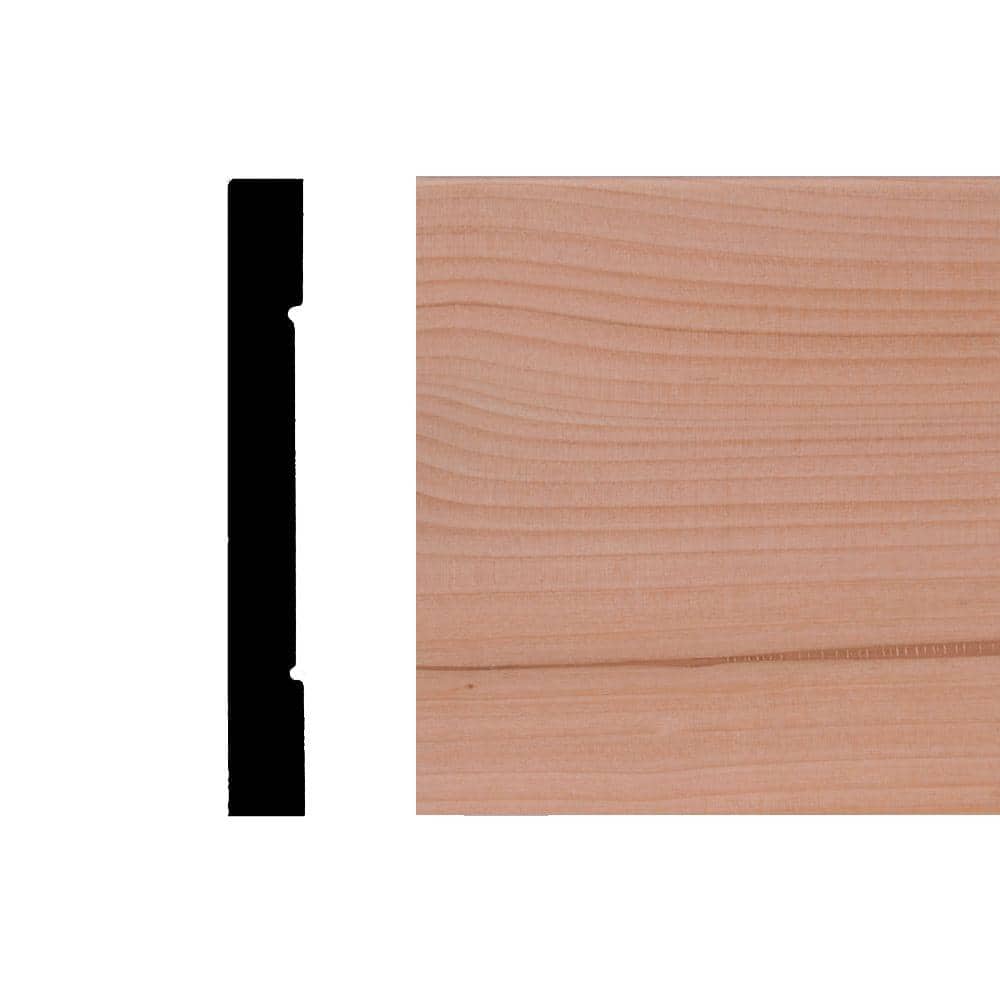 Builder's Choice OP603 5/8 in. x 5-1/4 in. Alder Wood Base Moulding ...