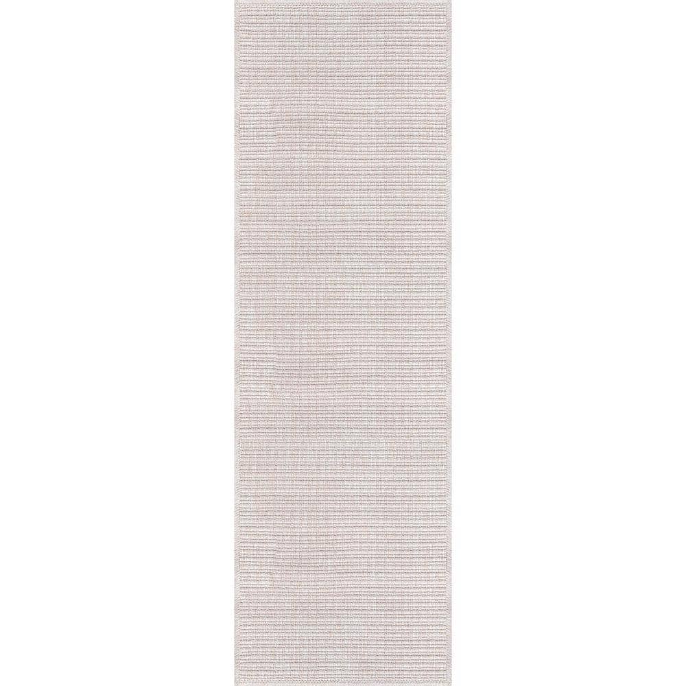 Beverly Rug Royal Bone 2 ft. x 7 ft. Solid Indoor Area Rug BV-RYL333 ...