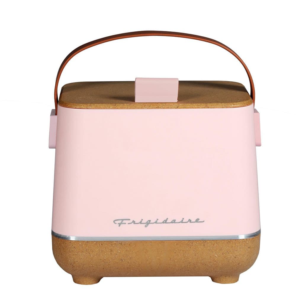 Frigidaire 1 cu. ft. 6-Can Retro Mini Fridge in Pink Cork EFMIS310-PINK ...
