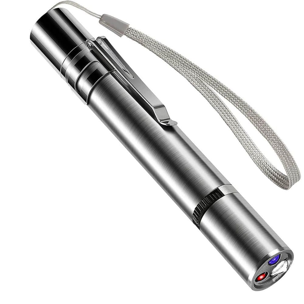 Lukyamzn Laser Pointer Cat Toy Torch Money Detector Built-in Battery USB Charging 7 Mode ...