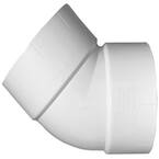 Charlotte Pipe 10 in. PVC DWV Vent 90-Degree Hub x Hub Elbow Fitting PVC 00300A 2000