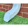 GutterGate Type A 3 in. x 4 in. White Plastic Downspout Extension ...