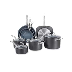 T-fal Ultimate Hard Anodized 14 Piece Non-Stick Aluminum Cookware Set ...