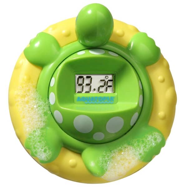Aquatopia Trevor Turtle Bath Time Audible Thermometer 1014 - The Home Depot