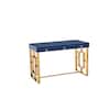 Best Master Furniture 47 in. Rectangular Blue Modern Computer Desk ...
