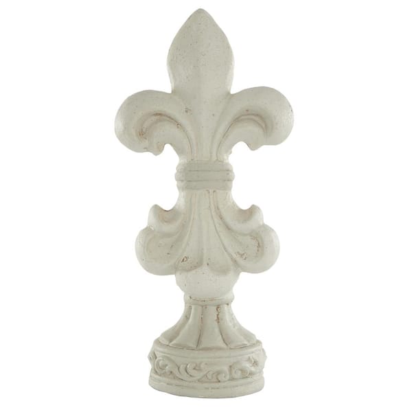 Litton Lane White Fiberglass Farmhouse Finial Sculpture 91136 - The ...