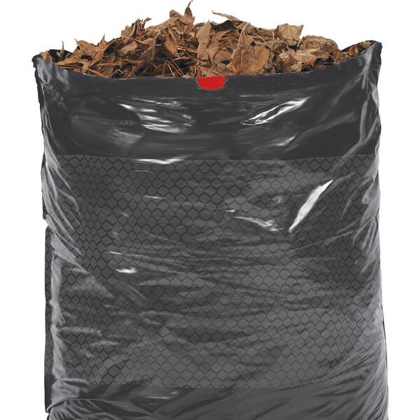 HDX FlexPro 33 Gal. to 39 Gal. Black Drawstring Outdoor and Yard Trash ...
