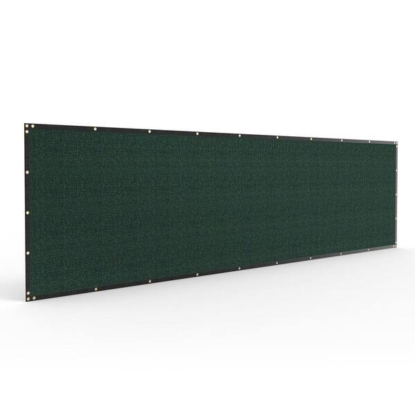 ECOOPTS 6 ft. x 25 ft. HDPE Privacy Fence Screen with Copper Grommets ...
