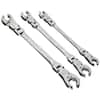 GEARWRENCH SAE Flex Head Flare Nut Ratcheting Wrench Set (3-Piece ...