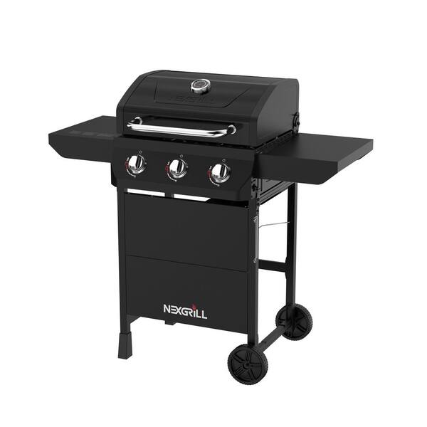 Nexgrill 3 Burner Liquid Propane Gas Grill in Black 720-1094B - The ...