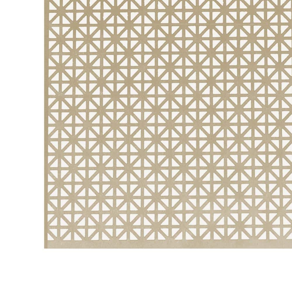 M-D Building Products 36 in. x 36 in. Union Jack Aluminum in Brass ...