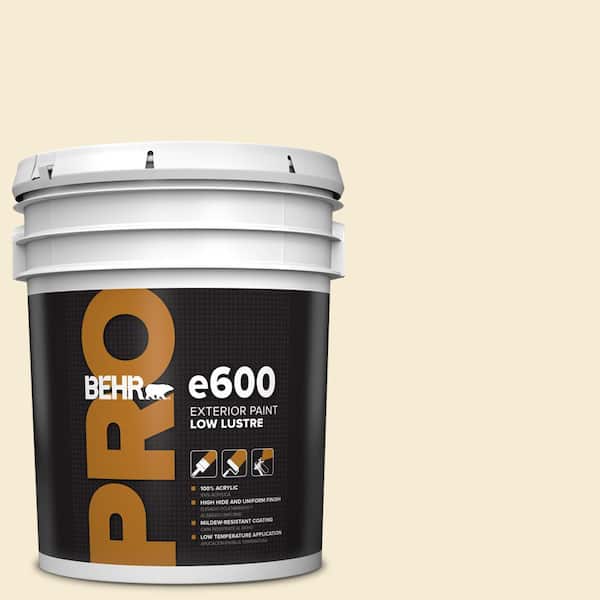 BEHR PRO 5 gal. #360C-1 Clear Yellow Low Luster Exterior Paint PR62005 ...