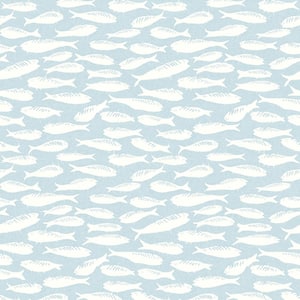 Chesapeake Nunkie Blue Navy Sardine Wallpaper Sample 3122-10522SAM ...