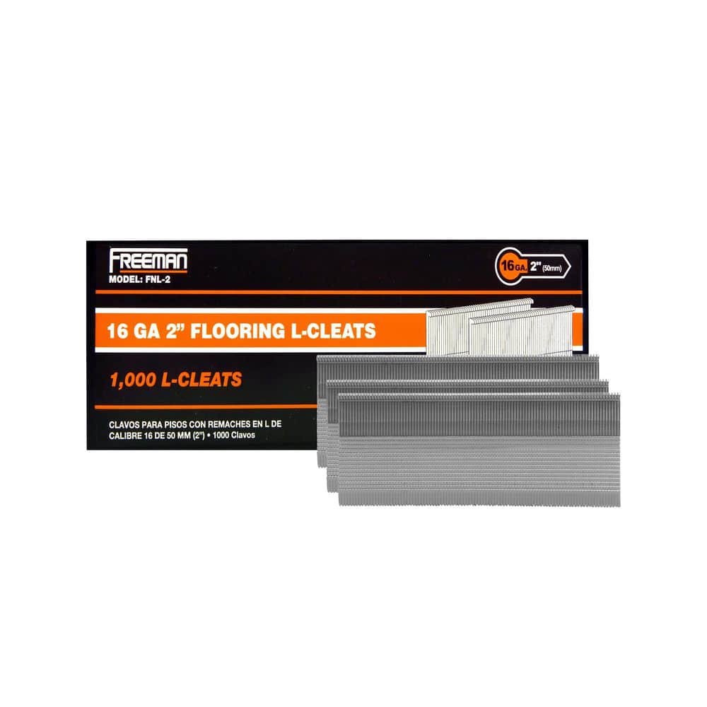 Reviews for Freeman 16-Gauge 2 in. Glue Collated Flooring L-Cleats ...