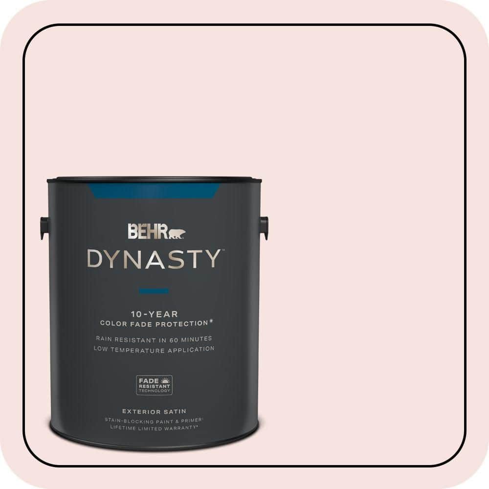 BEHR DYNASTY 1 gal. #RD-W02 Candy Floss Satin Enamel Exterior Stain ...