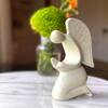 Global Craft Praying Angel Natural Stone Soapstone Sculpture KSAAPRY-N ...