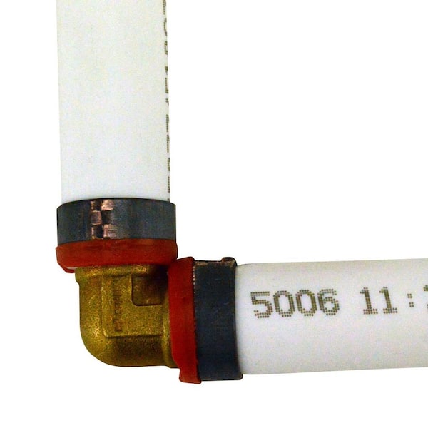 Apollo 3/4 in. Brass PEX-B Barb 90-Degree Elbow APXE3434 - The Home Depot