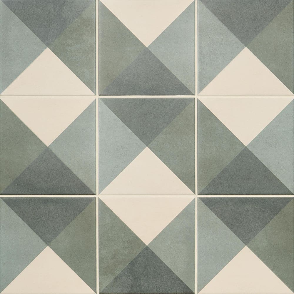 Ivy Hill Tile Elizabeth Sutton Cameo Cement Deco Meadow Green 7.87 in ...